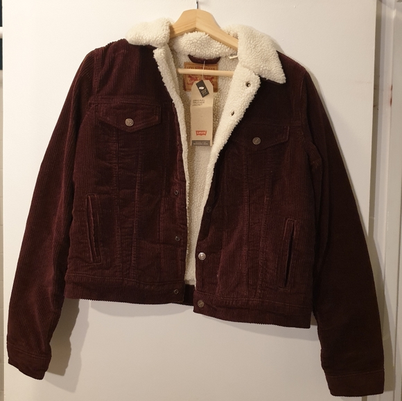 Levi's | Jackets & Coats | Levis Original Corduroy Sherpa Trucker Jacket | Poshmark